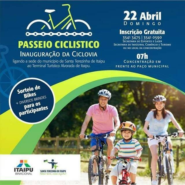 Passeio Ciclístico Em Sti Marca Inauguração De Ciclovia Até A Praia