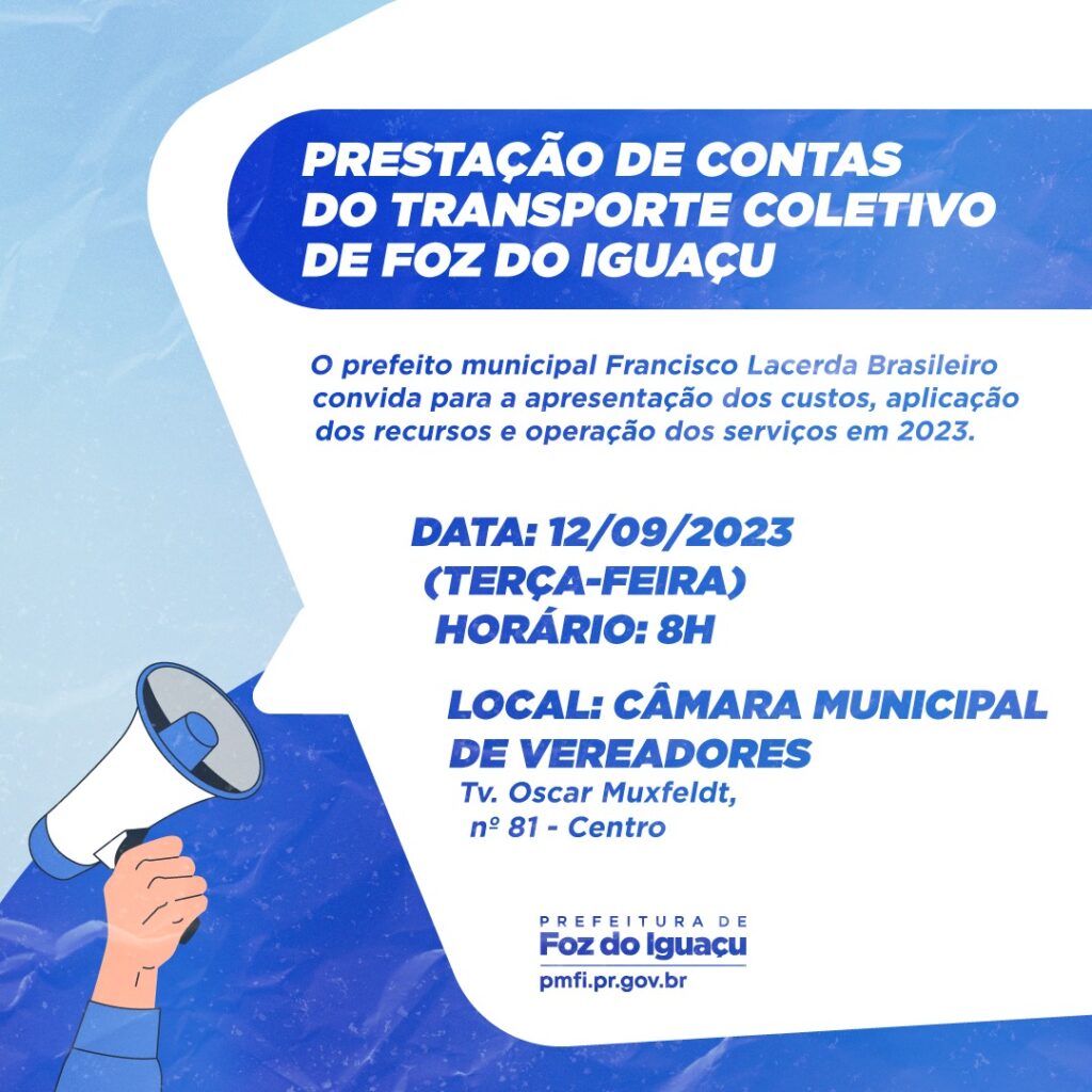 Prefeitura e Foztrans prestam contas sobre o transporte coletivo de Foz ...
